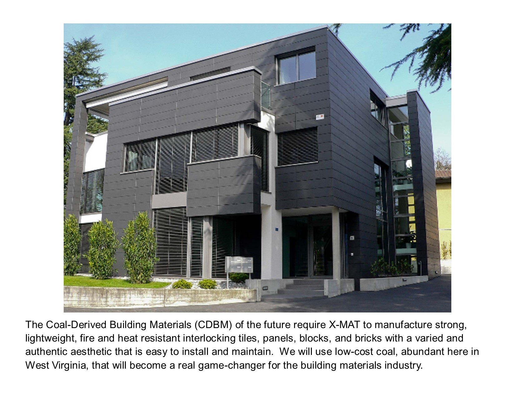 X-MAT receives funding from DOE to build house made of coal | X-MAT